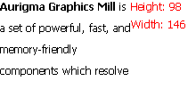 Measuring Text Size - Graphics Mill